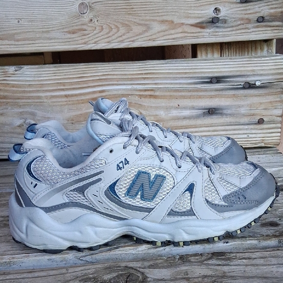 New Balance | Shoes | New Balance 474 Gray And White Athletic Shoes ...